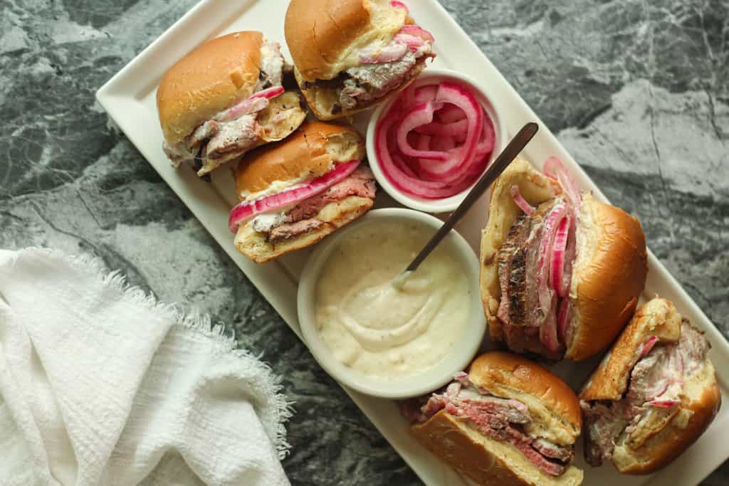 Hawaiian Roll Roast Beef Sliders Recipe | Heavenly Spiced